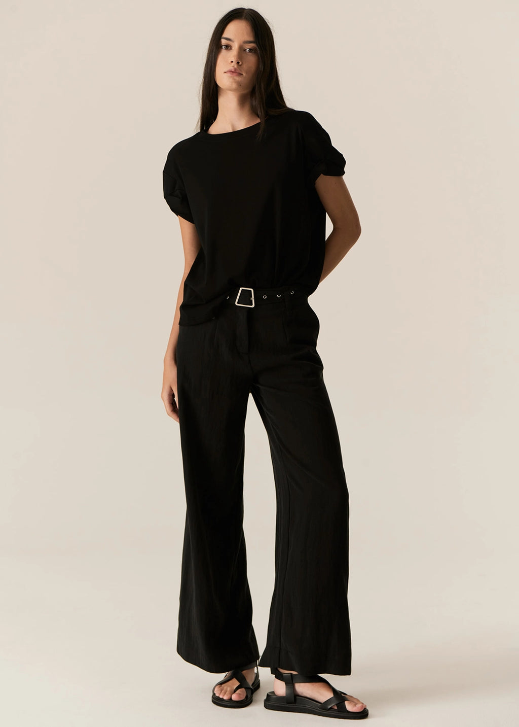 POL | ZONE CAP TEE - BLACK – Hollie Rose